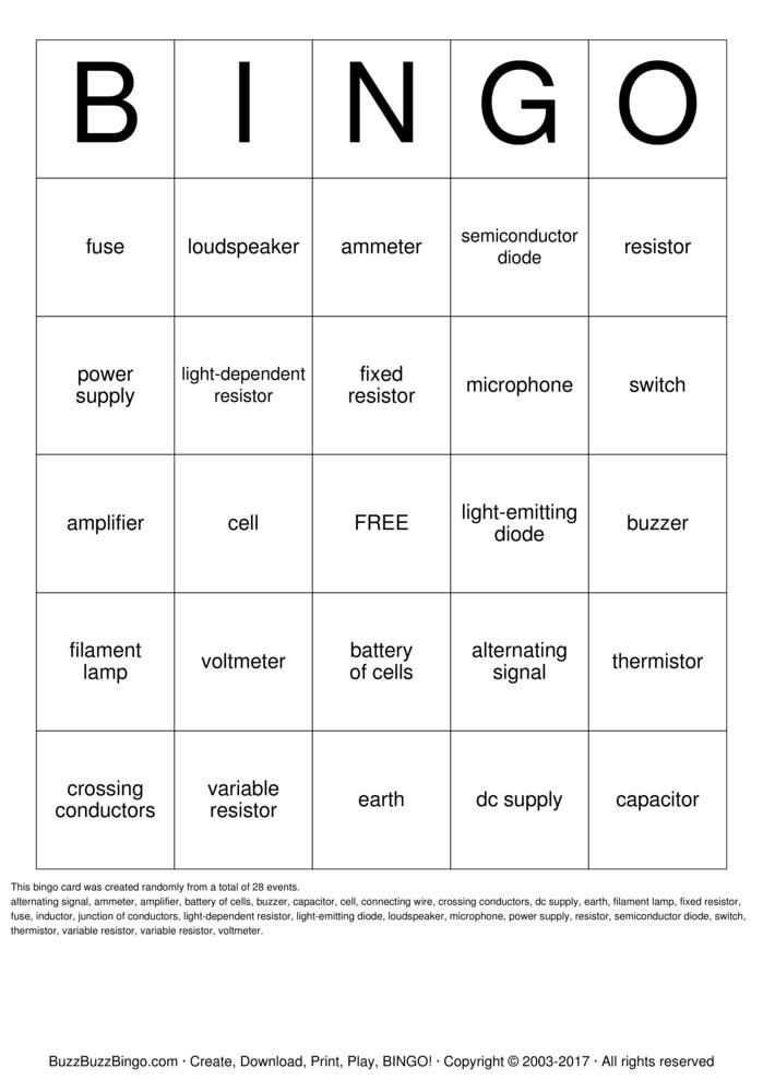 science a-m Bingo Cards to Download, Print and Customize!