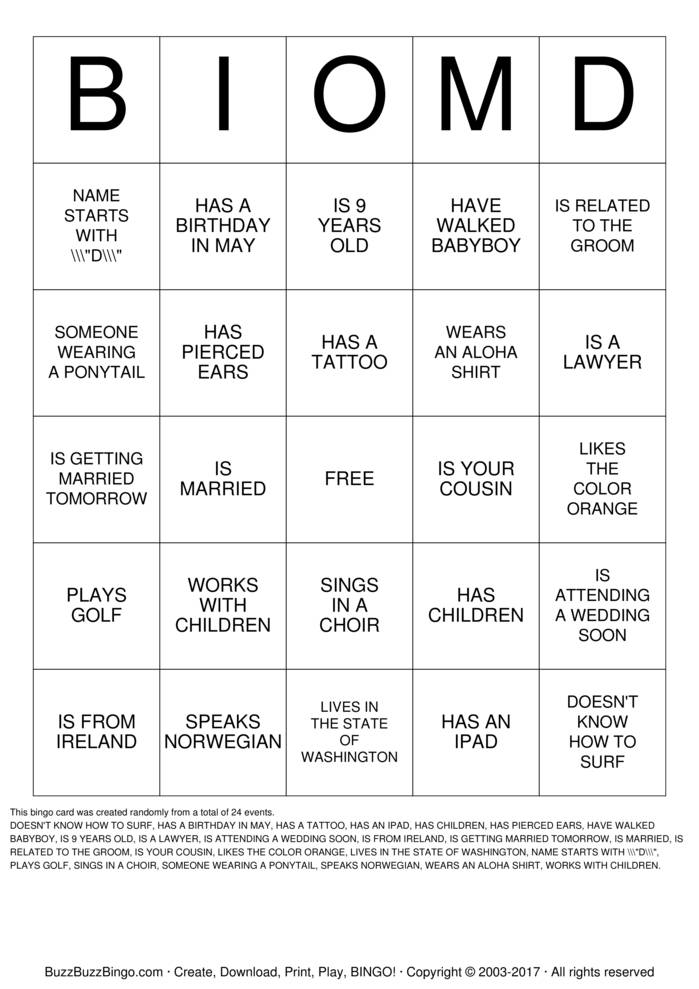 ICEBREAKER BINGO Bingo Cards to Download, Print and Customize!