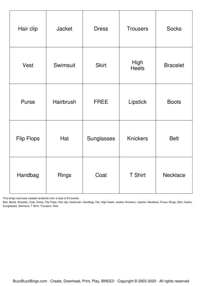 Poo Bingo Cards to Download, Print and Customize!