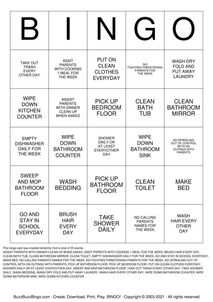 Bingo Cards to Download, Print and Customize!