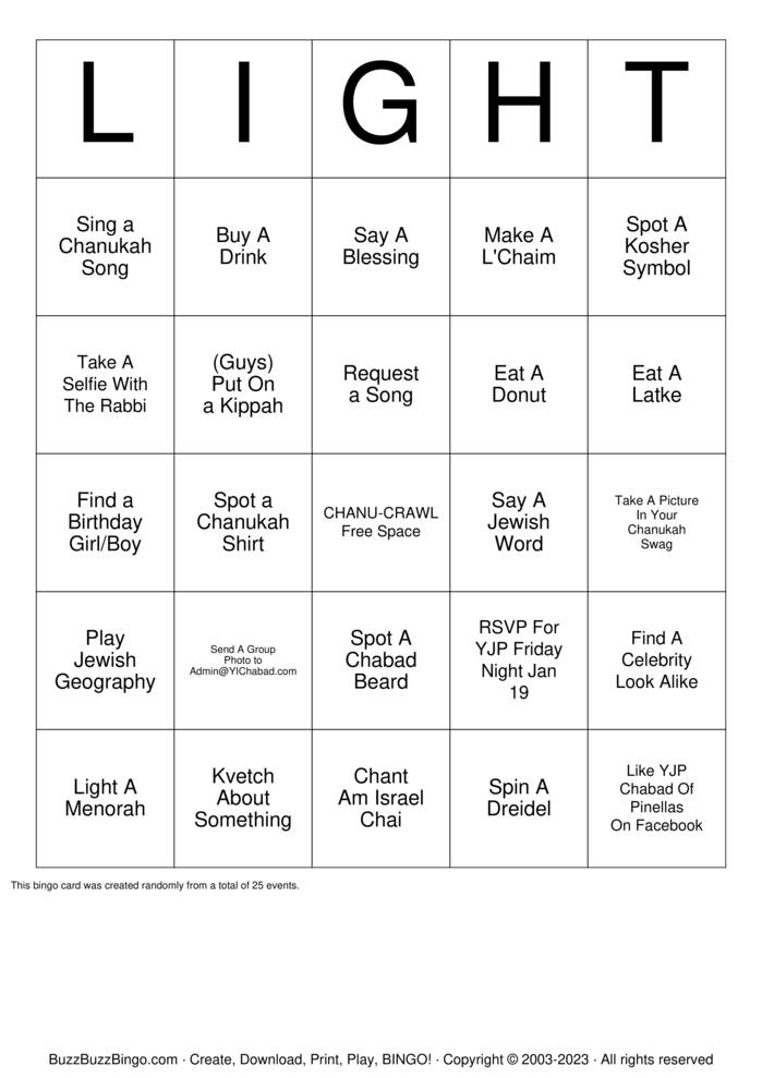 Custom Bingo Cards to Download, Print and Customize!