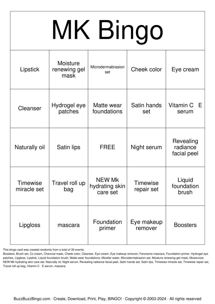 Custom Bingo Cards to Download, Print and Customize!