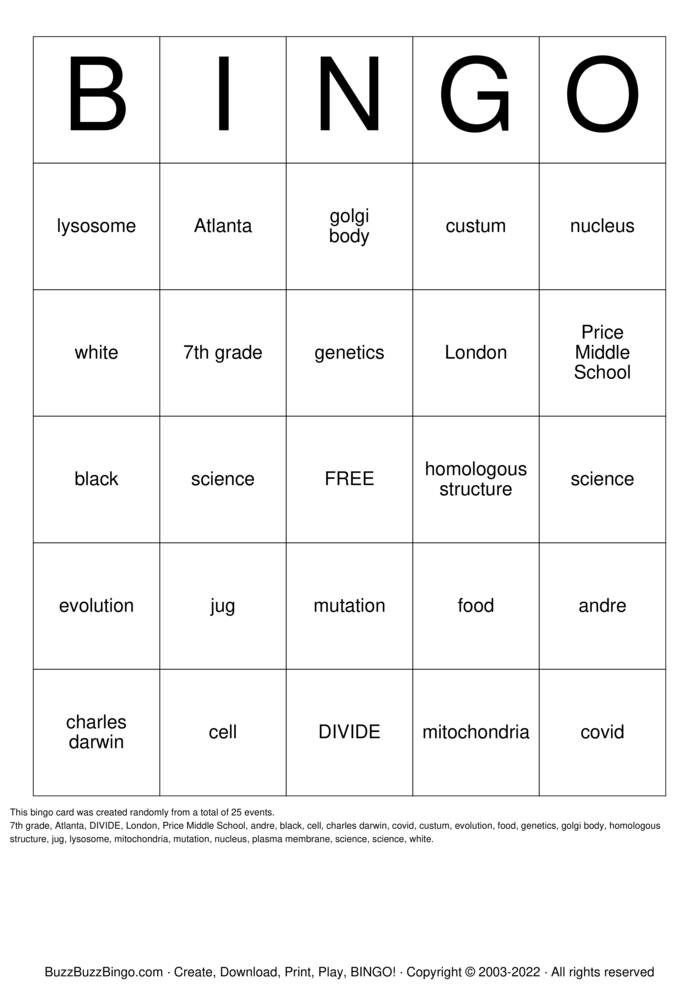 Vocabulary Bingo Cards to Download, Print and Customize!