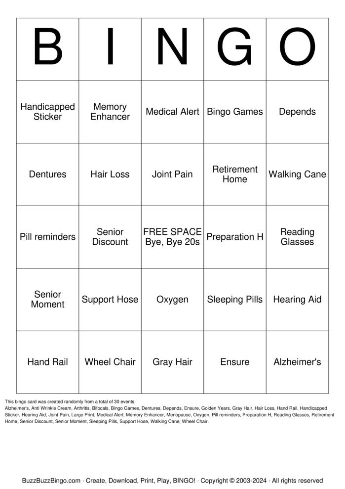 Charlotte?s 30th Birthday Bingo Cards to Download, Print and Customize!