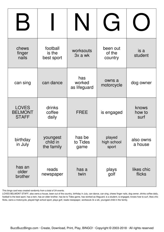 Meet & Greet Bingo Cards to Download, Print and Customize!