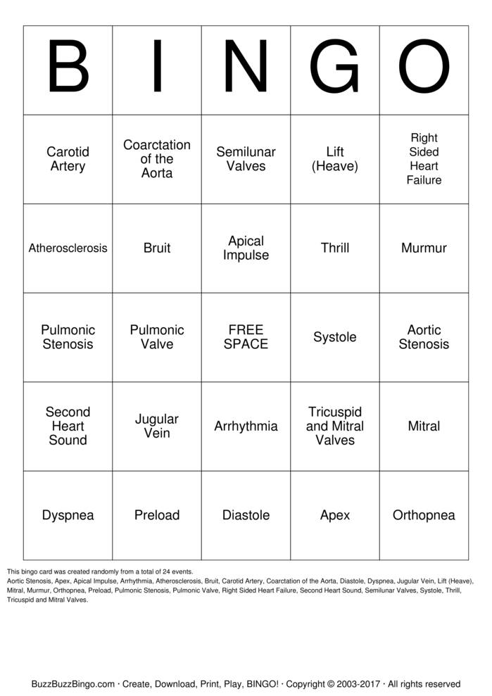 Nurse Bingo Cards to Download, Print and Customize!