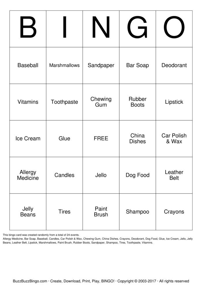 Cattle By-Products Bingo Cards to Download, Print and Customize!