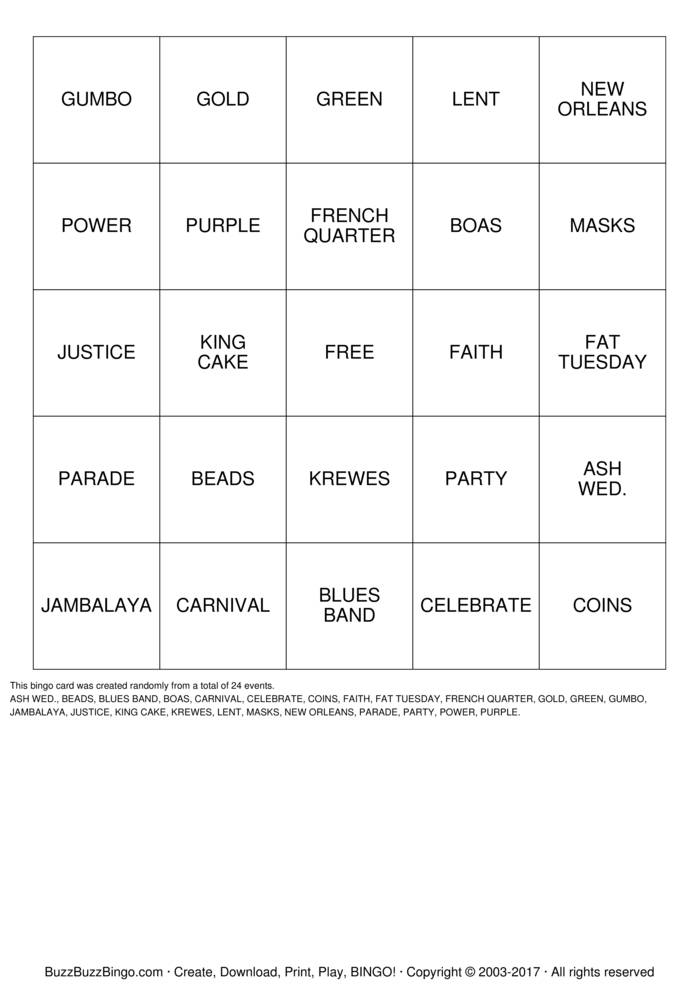 Custom Bingo Cards to Download, Print and Customize!