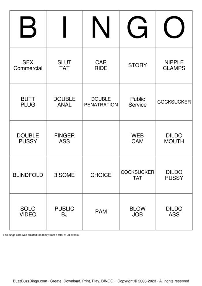 Hot girlfriend Bingo Cards to Download, Print and Customize!