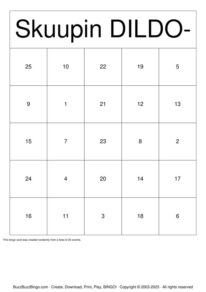 Numbers 1-75 Bingo Cards to Download, Print and Customize!