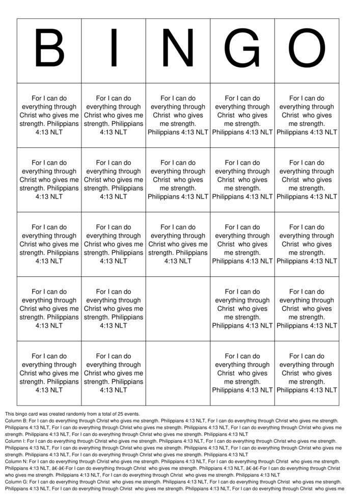 Bingo Cards to Download, Print and Customize!