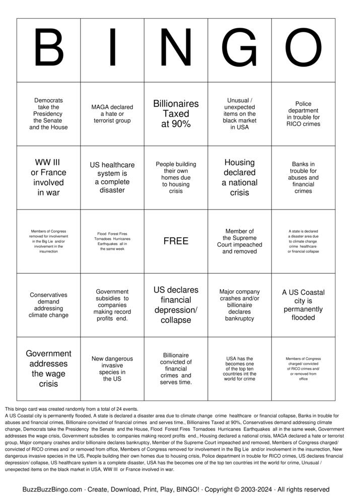 2024 B Bingo Cards to Download, Print and Customize!