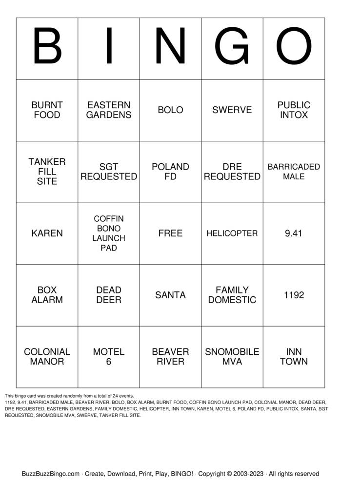 Custom Bingo Cards to Download, Print and Customize!