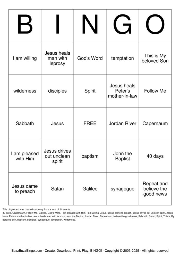 Mark 1 Bingo Cards to Download, Print and Customize!