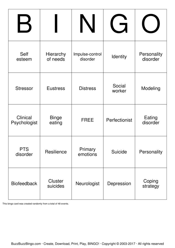 identity Bingo Cards to Download, Print and Customize!