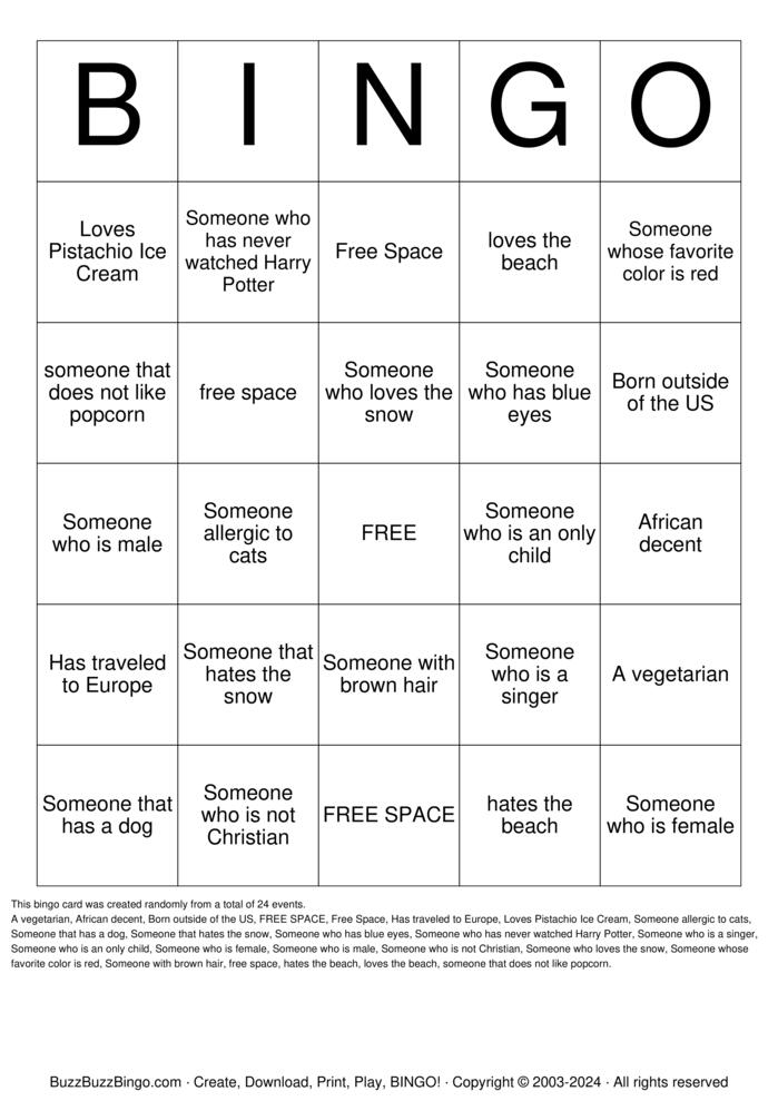 BIAS BINGO Bingo Cards to Download, Print and Customize!