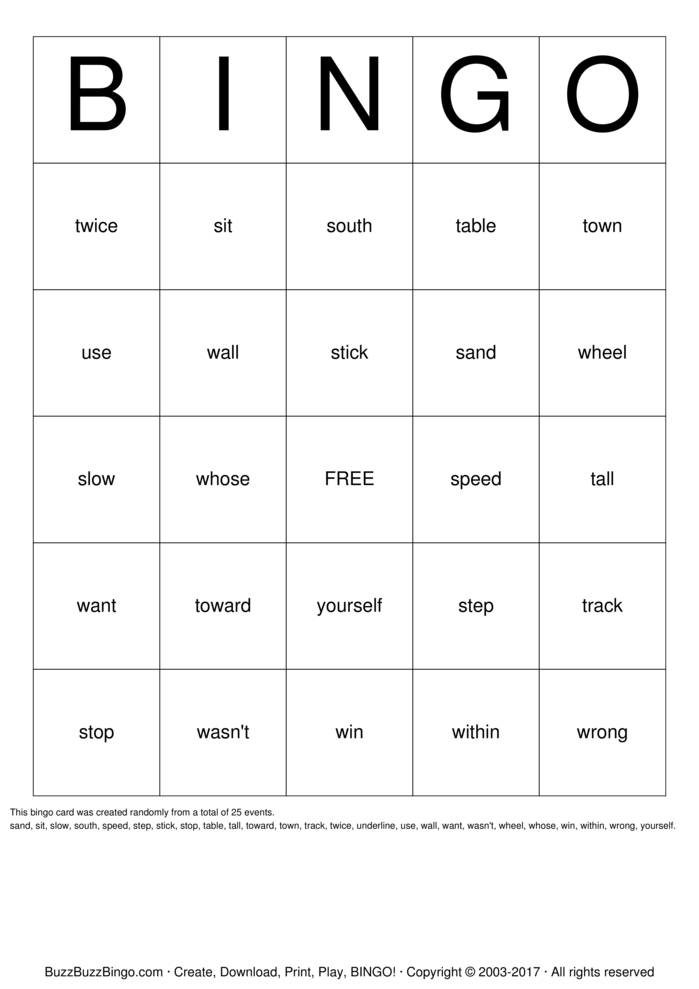 Custom Bingo Cards to Download, Print and Customize!