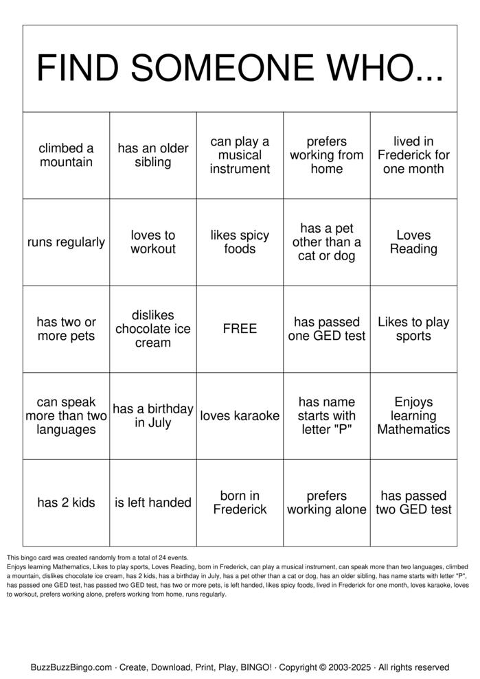 Introduction Bingo Cards to Download, Print and Customize!
