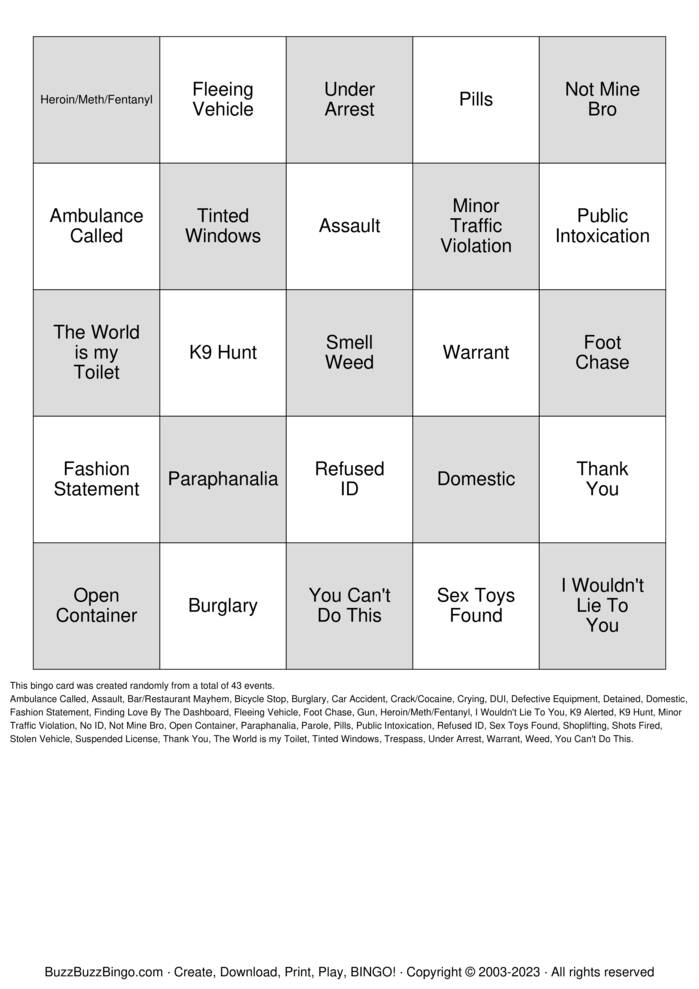 OP Live Bingo Cards to Download, Print and Customize!