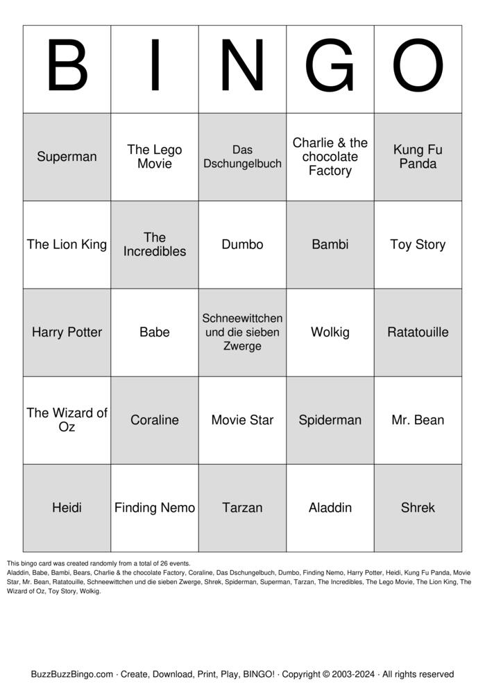 Pop Star Bingo Bingo Cards to Download, Print and Customize!