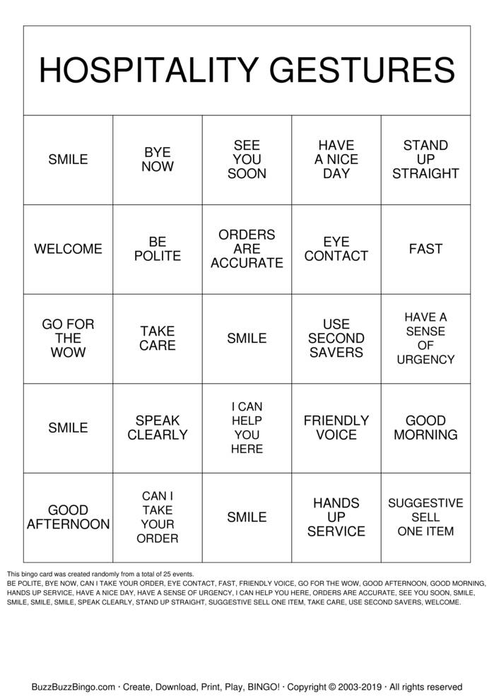 Starter & Side Bingo Bingo Cards to Download, Print and Customize!