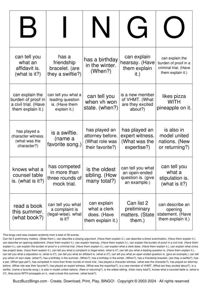 Find Someone Who... Bingo Cards to Download, Print and Customize!