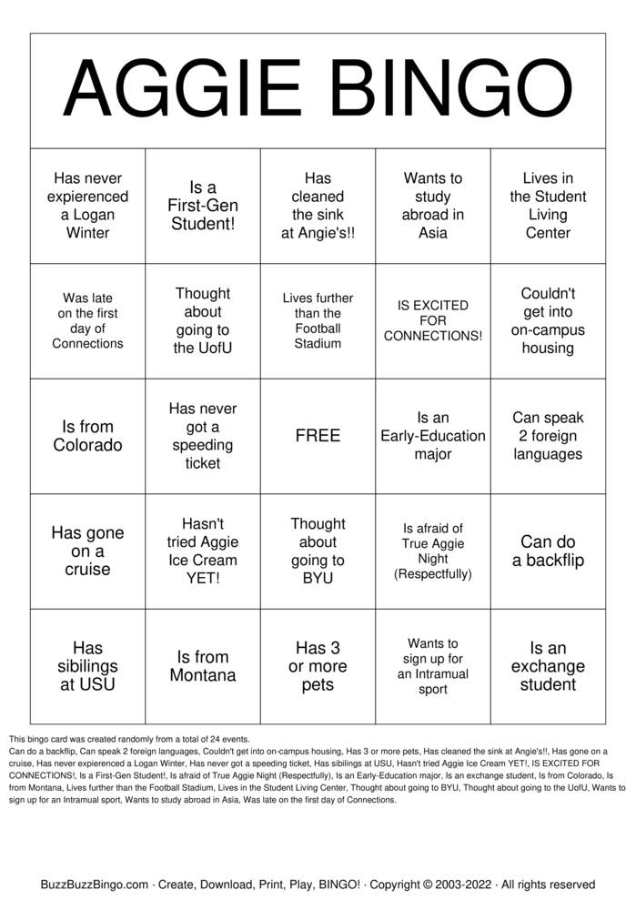 Getting to Know you! Bingo Cards to Download, Print and Customize!