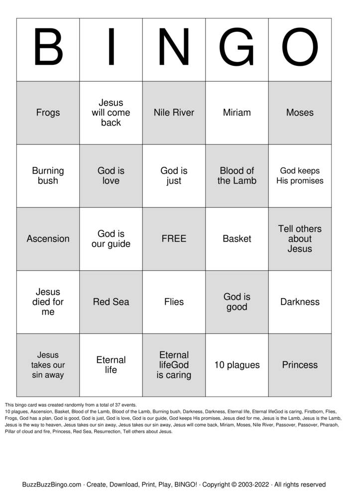 VBS 2022 Bingo Cards to Download, Print and Customize!