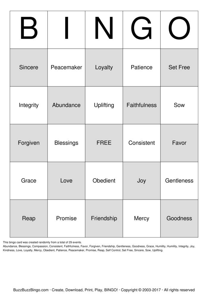 Custom Bingo Cards to Download, Print and Customize!