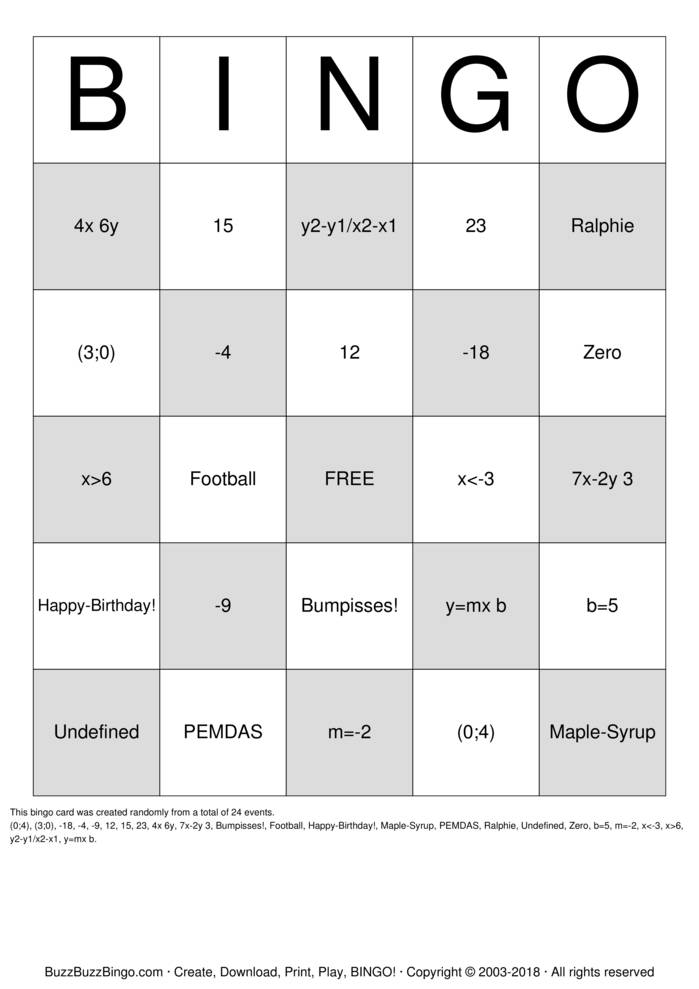 Mid-Term Review Bingo Cards to Download, Print and Customize!