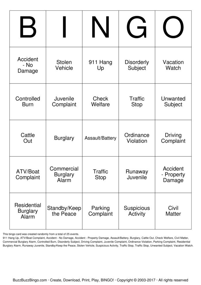 Dispatch 2 Bingo Cards to Download, Print and Customize!
