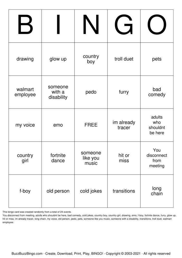 Online Dissertation Defense BINGO Bingo Cards to Download, Print and ...