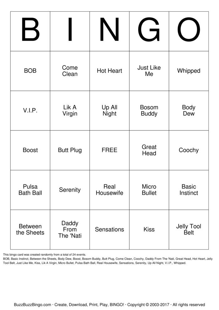 PURE ROMANCE Bingo Cards to Download, Print and Customize!