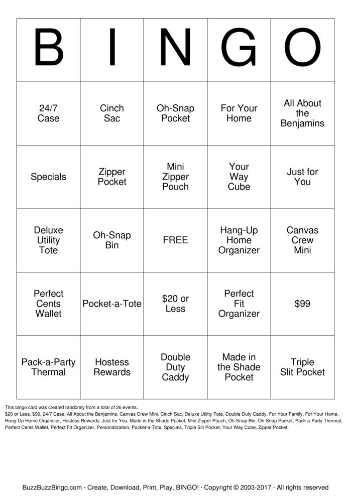 Beth's 31 Bingo Cards to Download, Print and Customize!