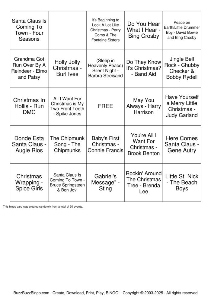 Christmas Bingo Cards to Download, Print and Customize!