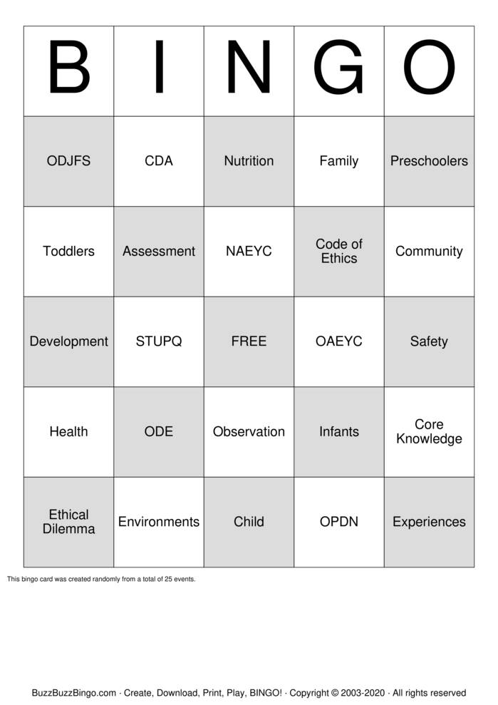Core Knowledge Bingo Cards to Download, Print and Customize!