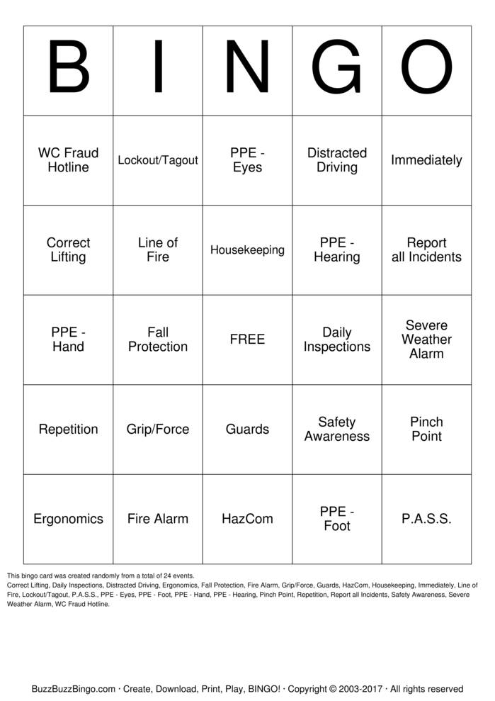 Ergonomic Bingo Cards to Download, Print and Customize!