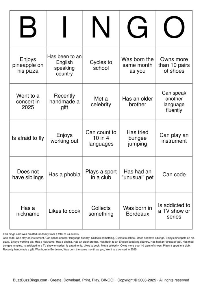 Icebreaker Bingo Cards to Download, Print and Customize!