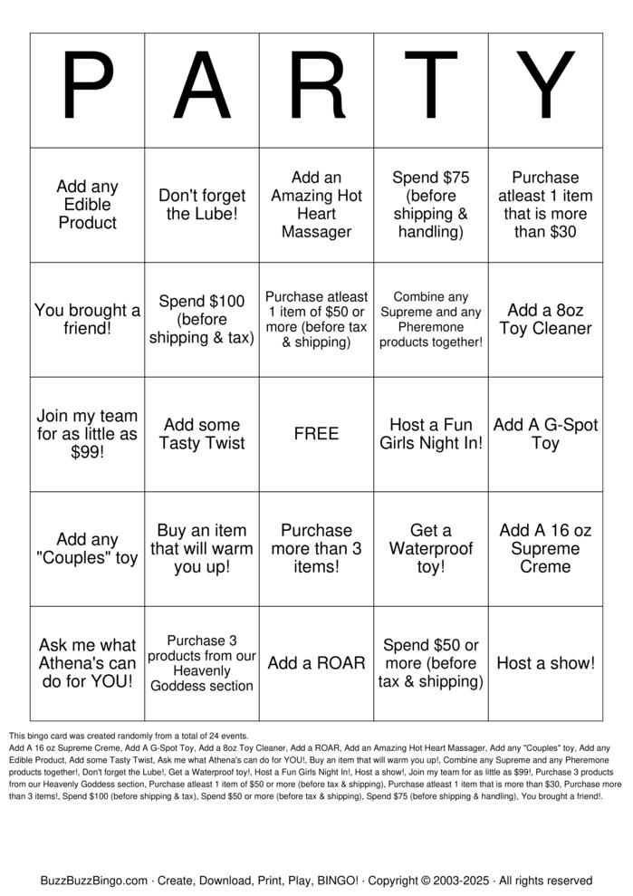 Custom Bingo Cards to Download, Print and Customize!