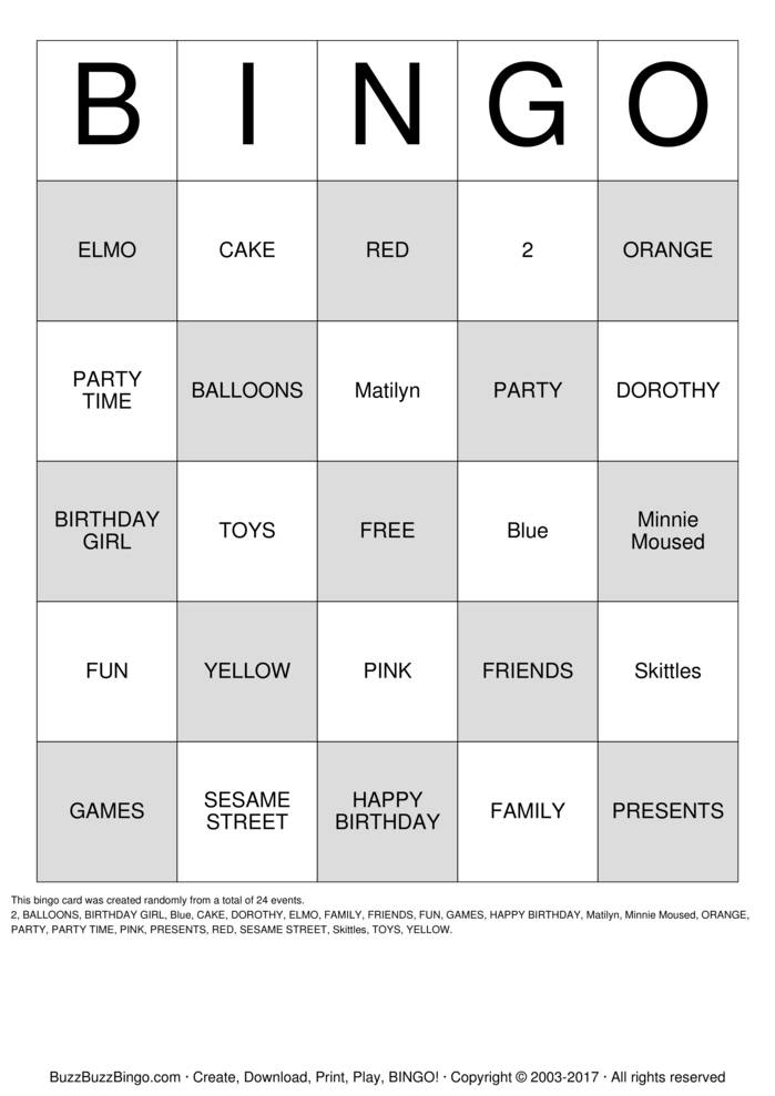 Elmo Bingo Bingo Cards to Download, Print and Customize!