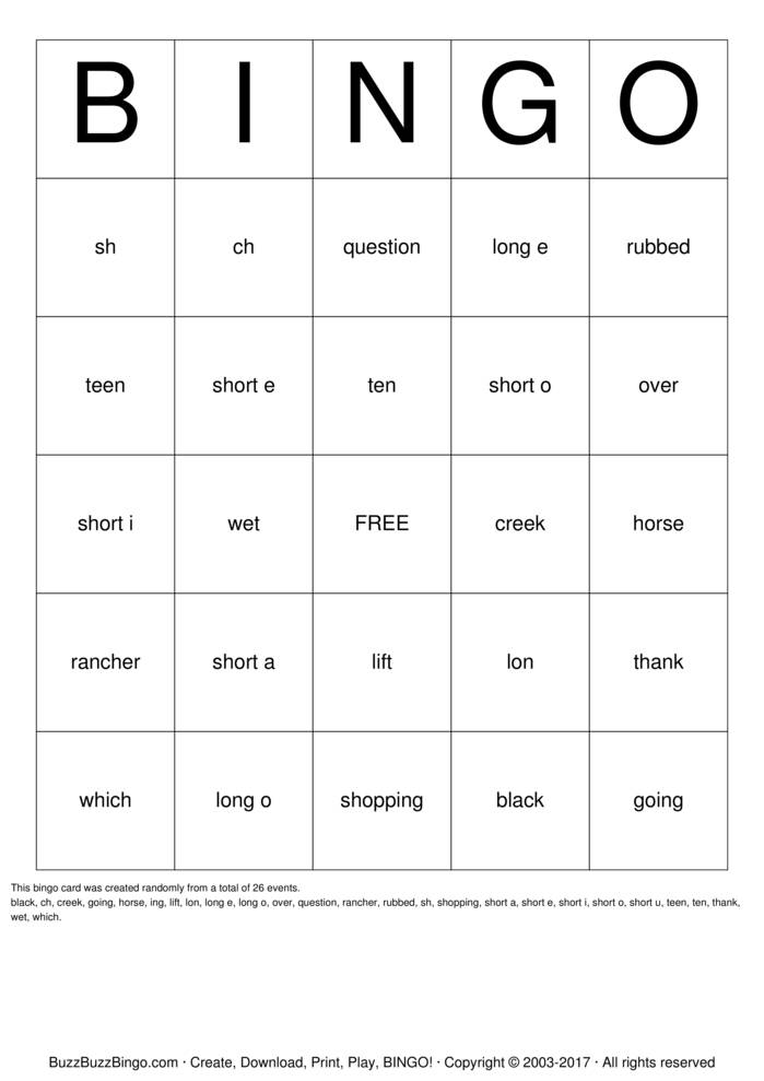 Decoding Bingo Cards to Download, Print and Customize!