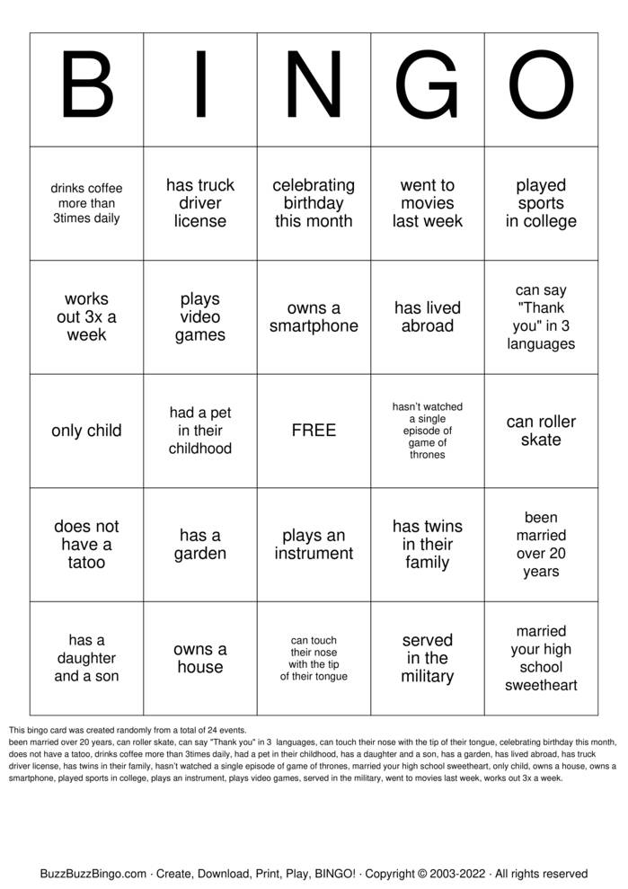 Meet Me Bingo Bingo Cards to Download, Print and Customize!