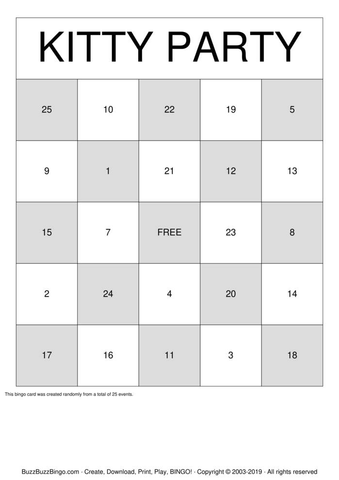 Numbers 1-30 Bingo Cards to Download, Print and Customize!