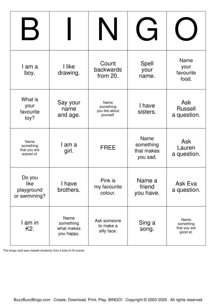 Social Skills Bingo Cards to Download, Print and Customize!