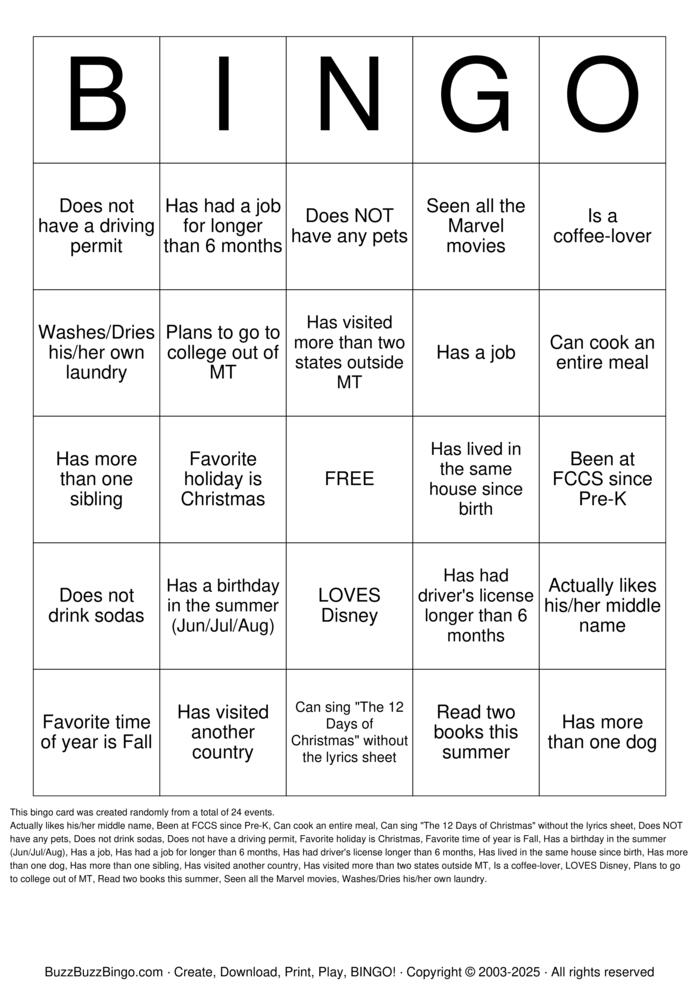 Youth Groups Bingo Cards to Download, Print and Customize!