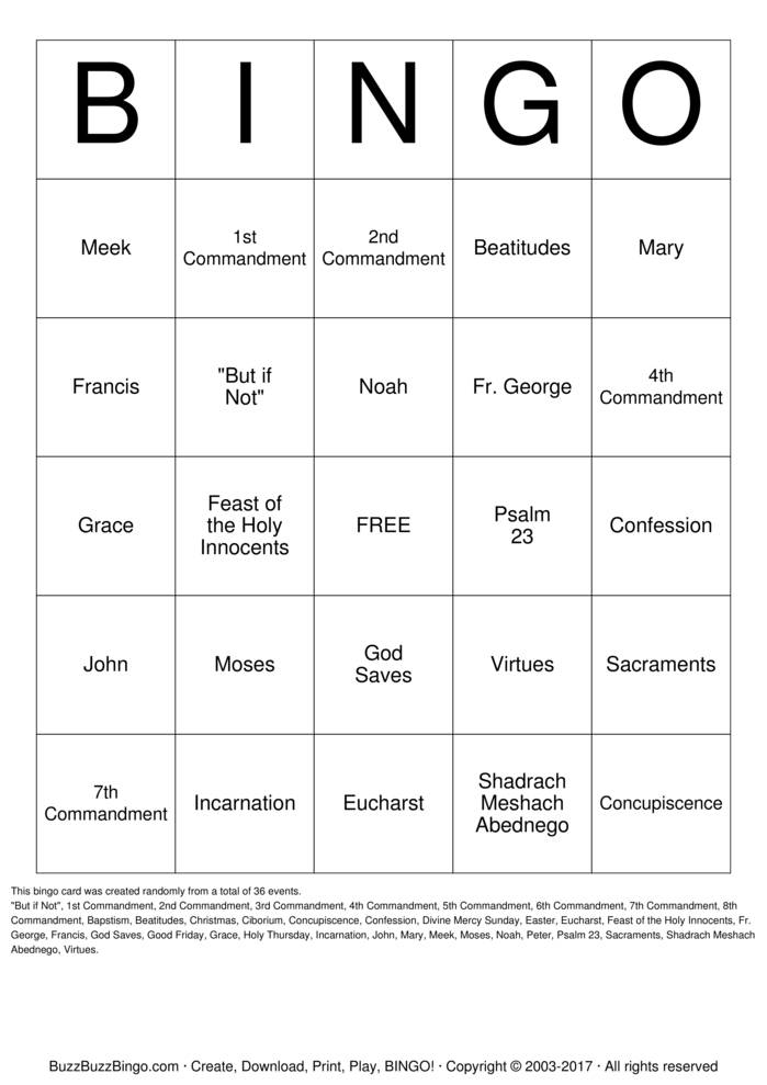 Custom Bingo Cards to Download, Print and Customize!