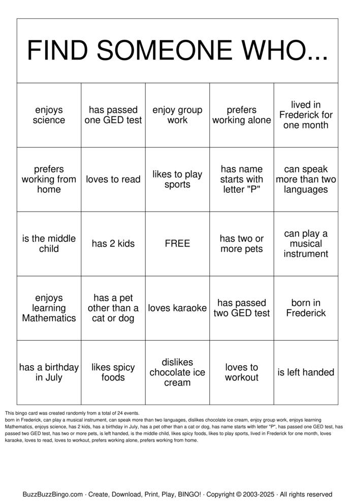 Introduction Bingo Cards to Download, Print and Customize!