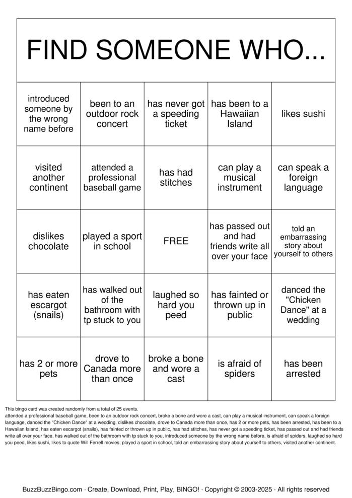 Meet Your Classmates Bingo Cards to Download, Print and Customize!