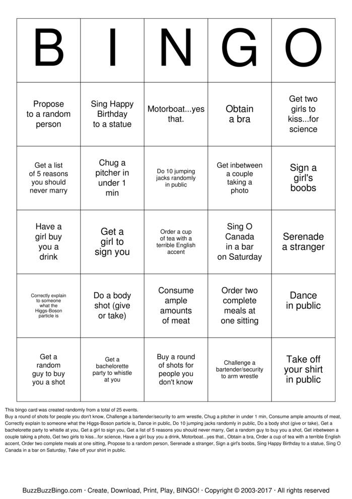 Sean\\\\\\\'s Homework Bingo Cards to Download, Print and Customize!