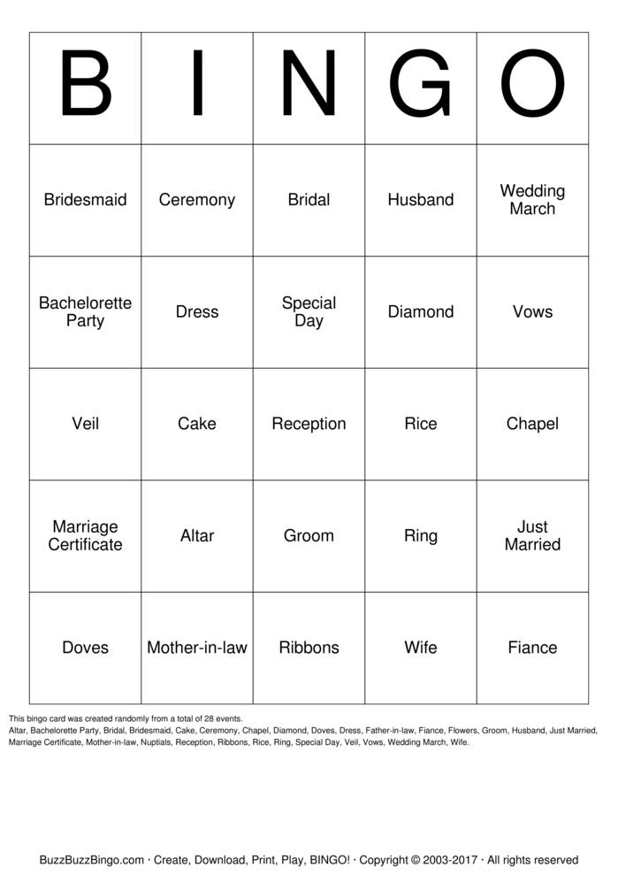 CHILE Bingo Cards to Download, Print and Customize!